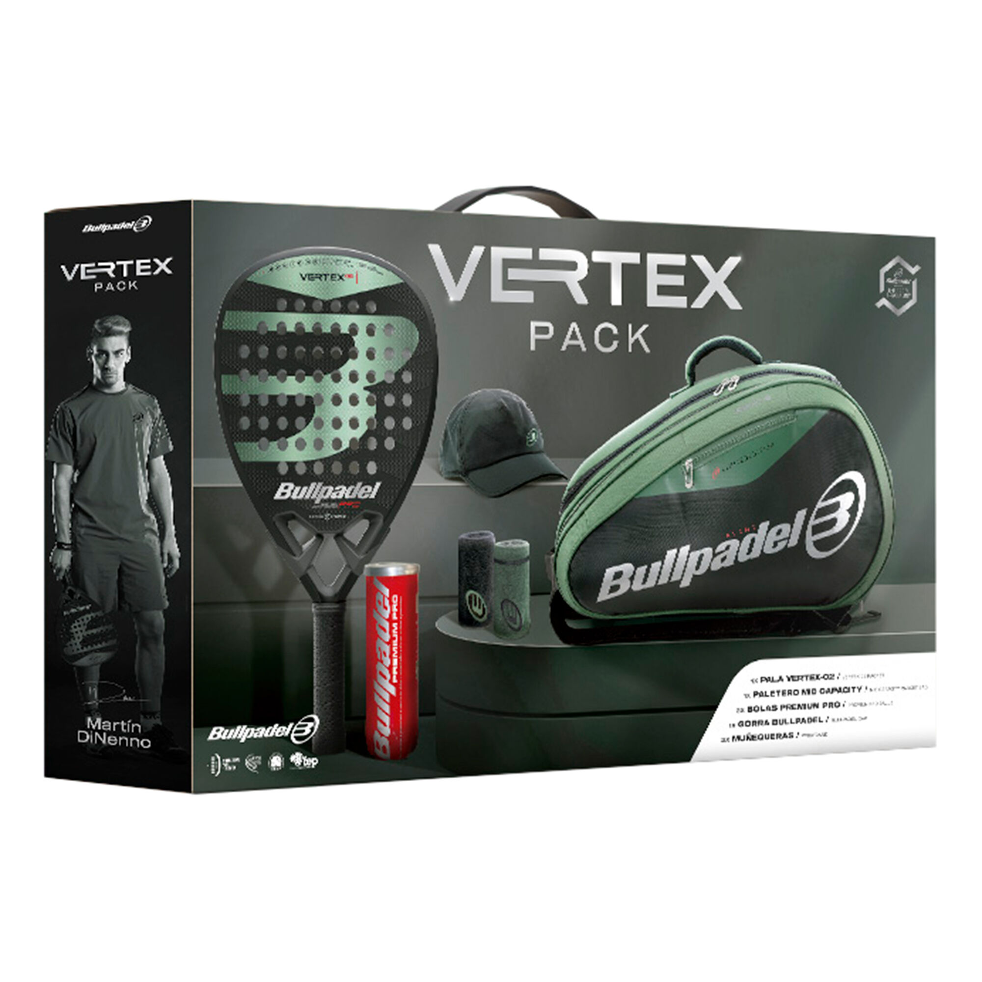 Bullpadel Vertex Pack Vertex 2 LTD (Limited Edition, plus Tasche, plus Balldose) | Tennis-Point
