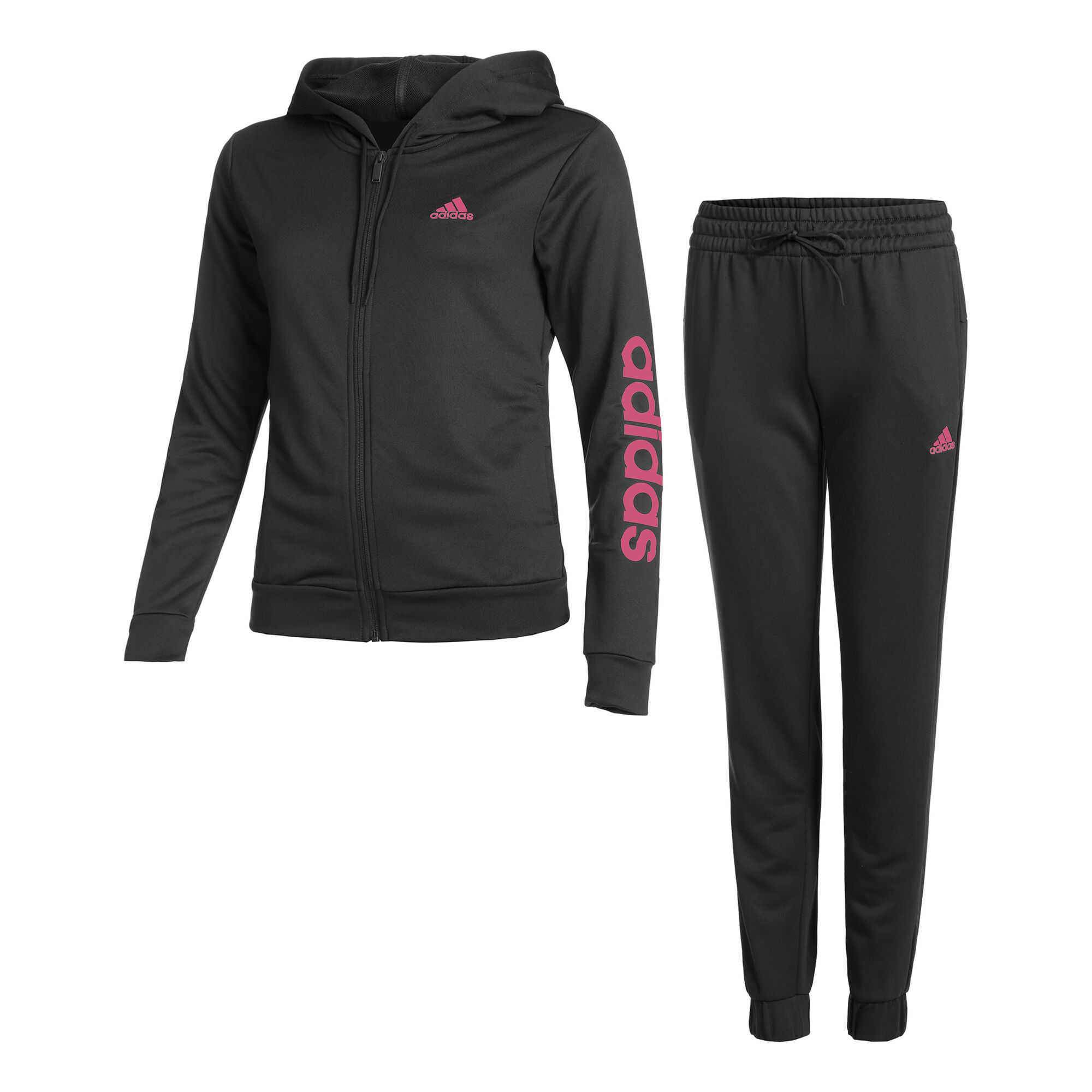 Adidas Linear Trainingsanzug Damen Schwarz Online Kaufen Padel Point De